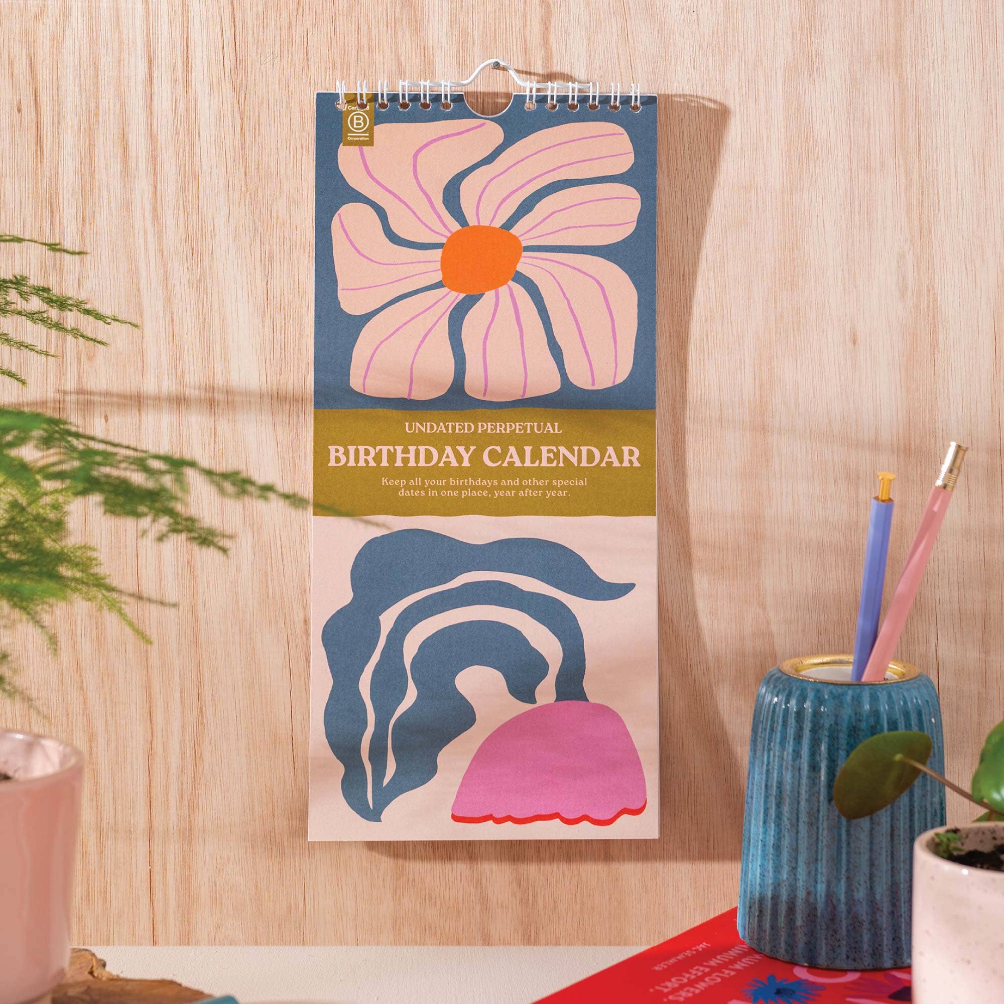 Undated Birthday Calendar – Lemon and Jinja